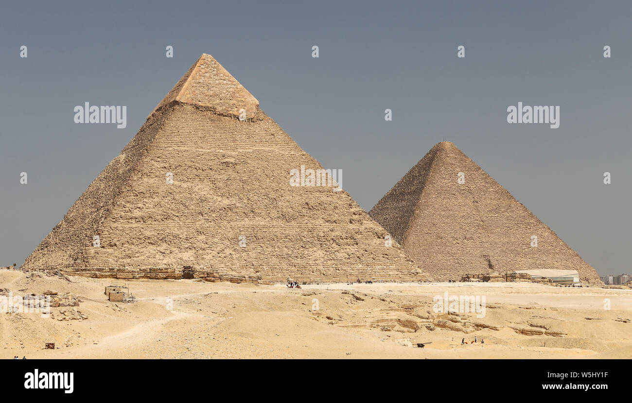 Giza Pyramid Complex in Cairo City, Egypt Stock Photo - Alamy