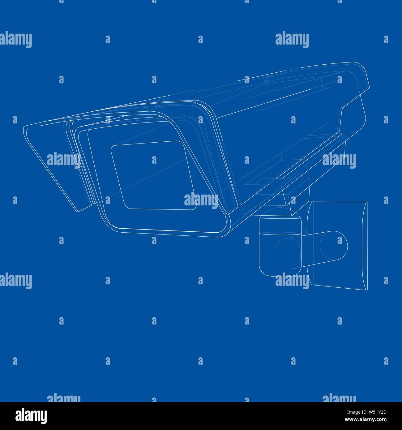 3d rendering cctv camera security Stock Vector Images - Alamy