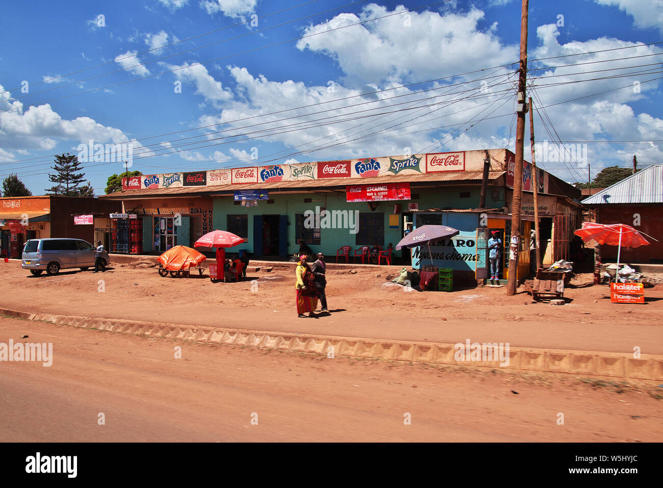 Shop in the village of Tanzania, Africa Stock Photo - Alamy