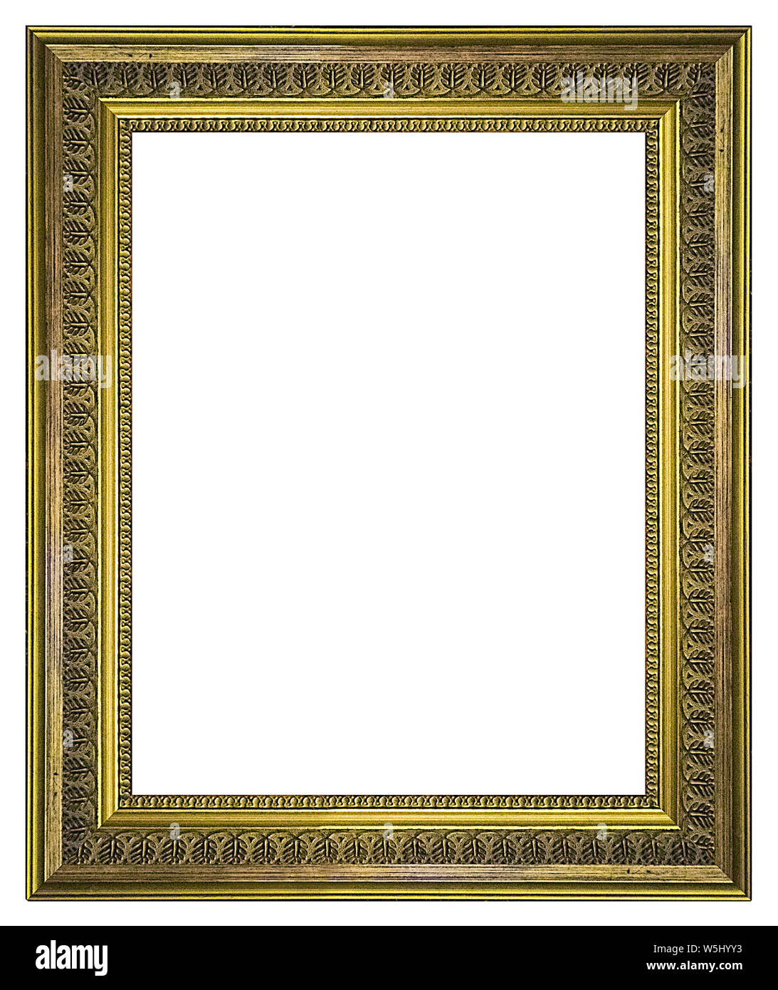 Classic wooden frame isolated on white background Stock Photo - Alamy