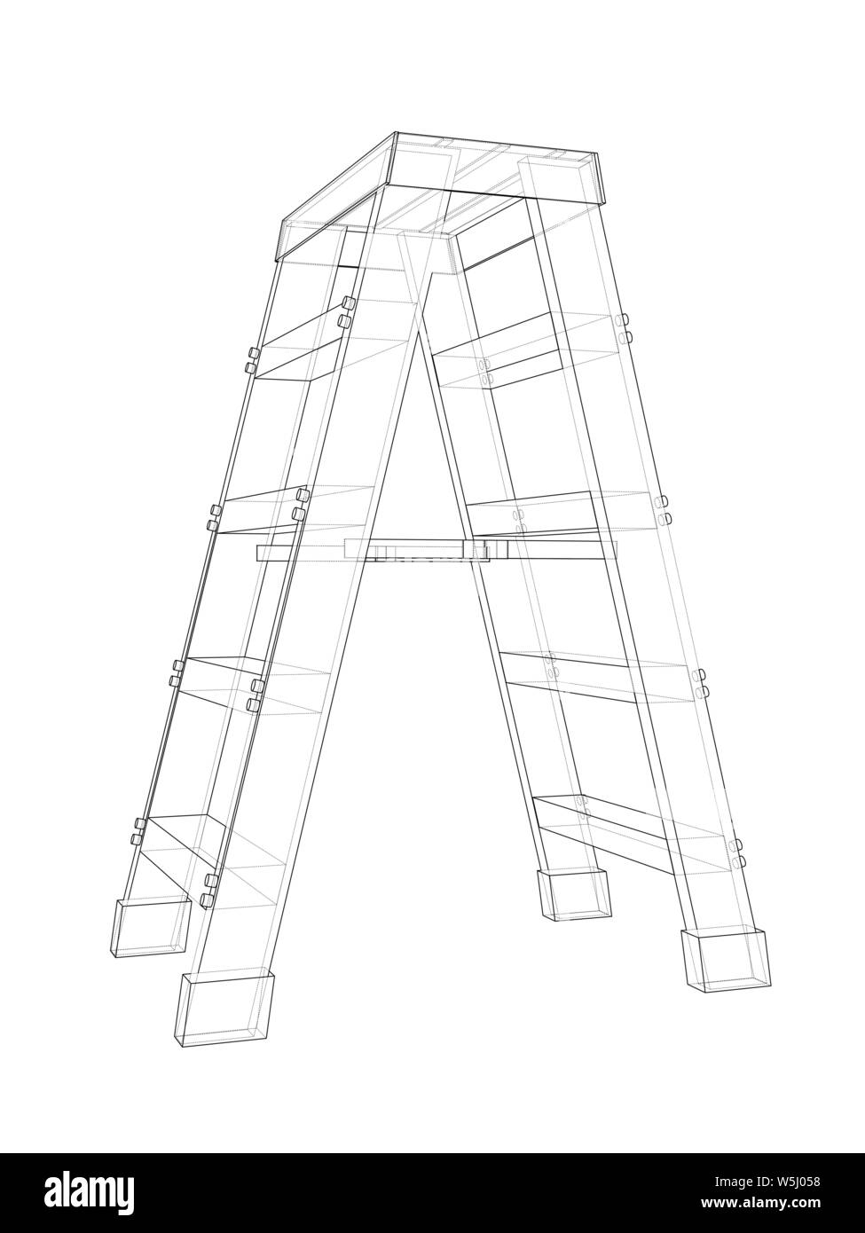 Staircase visible Stock Vector Images - Alamy