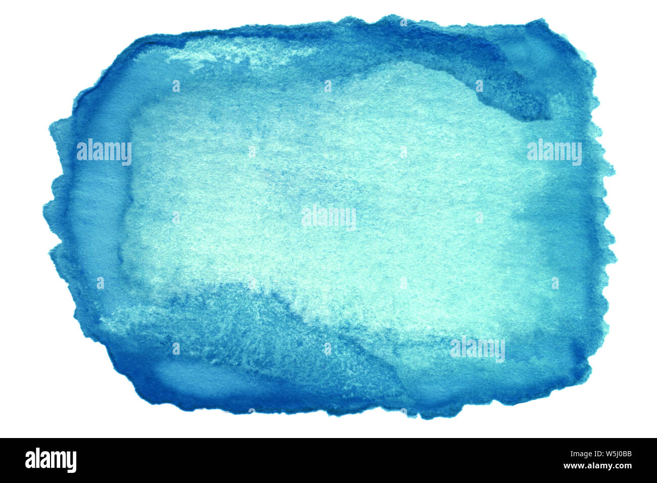 Abstract blue ink spot textured background. Modern design watercolor ...