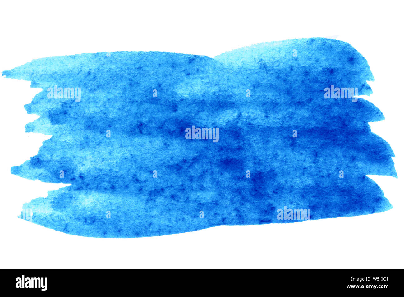 Abstract blue ink spot textured background. Modern design watercolor ...