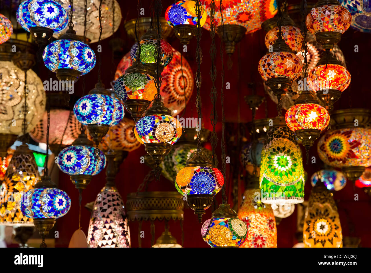 Lamps on the grand bazaar market hi-res stock photography and images ...