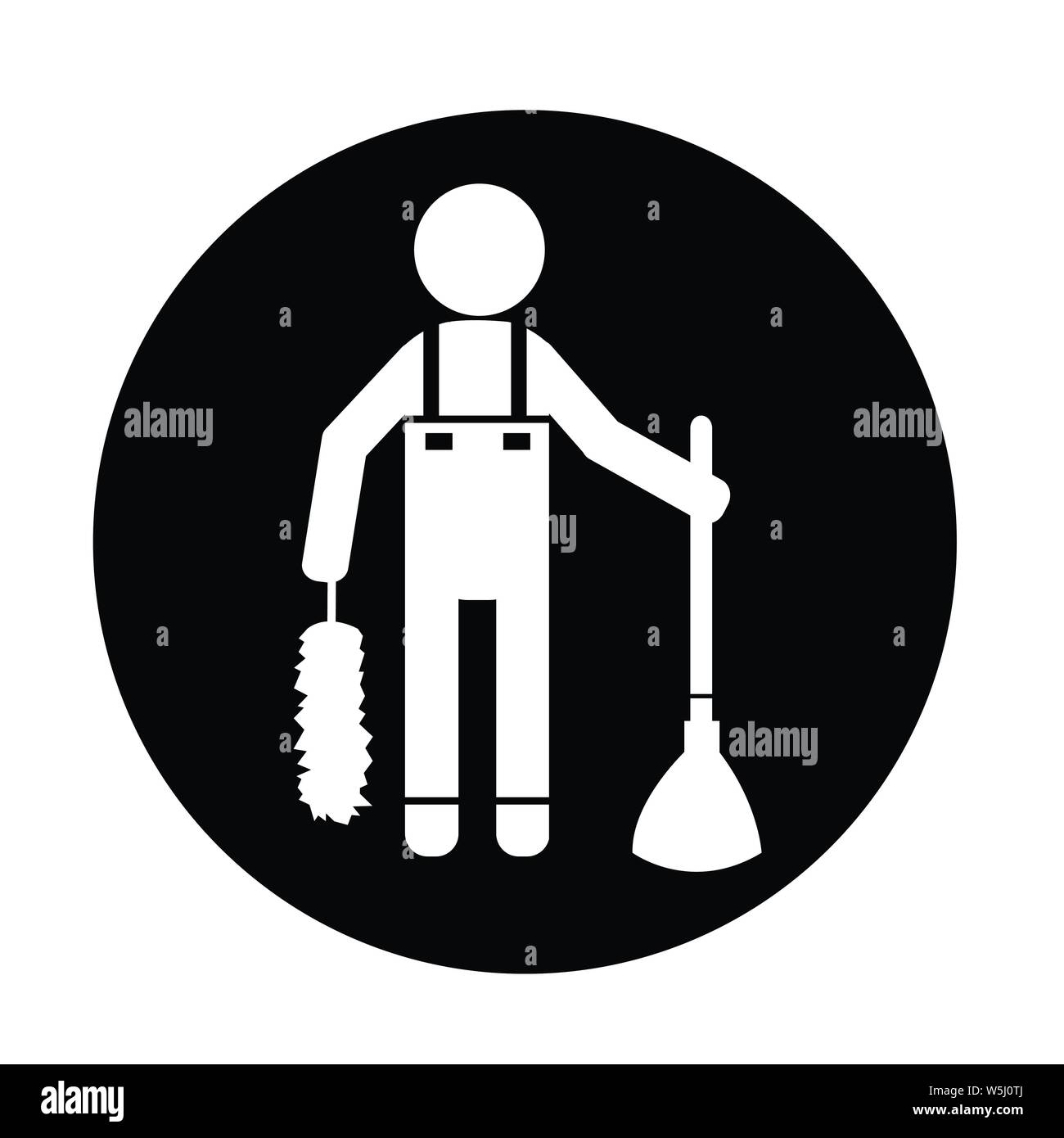 Cleaner Man icon Stock Vector Image & Art - Alamy