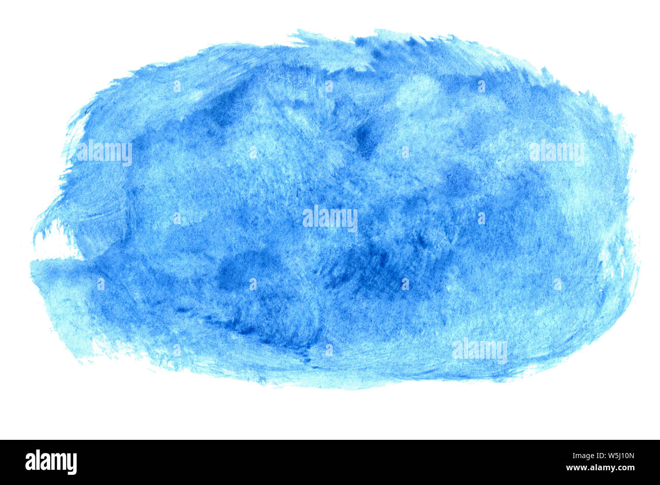 Abstract blue ink spot textured background. Modern design watercolor ...