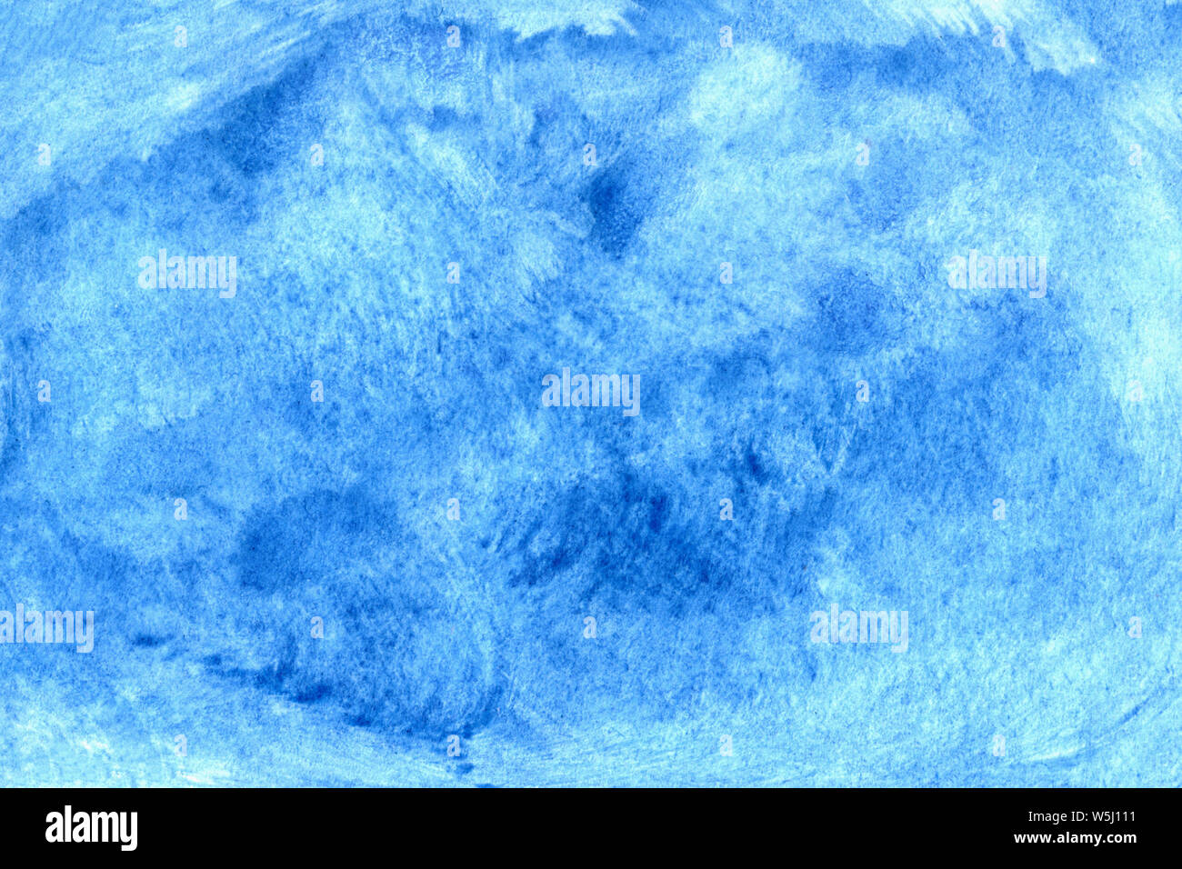 Abstract blue ink spot textured background. Modern design watercolor ...