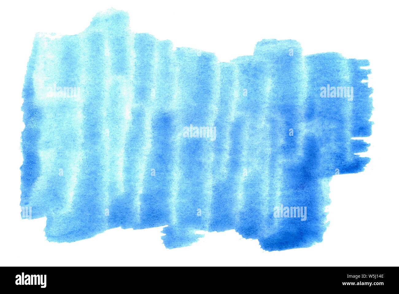 Abstract blue ink spot textured background. Modern design watercolor ...