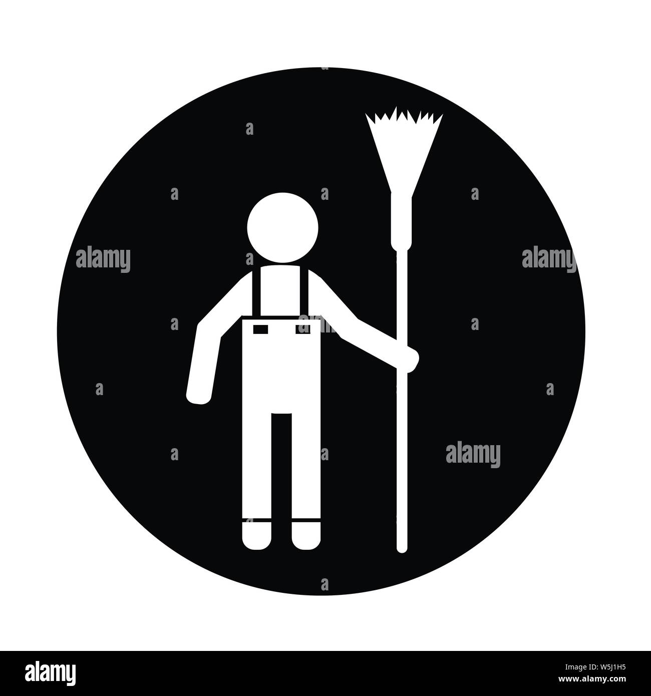 Cleaner Man icon Stock Vector Image & Art - Alamy
