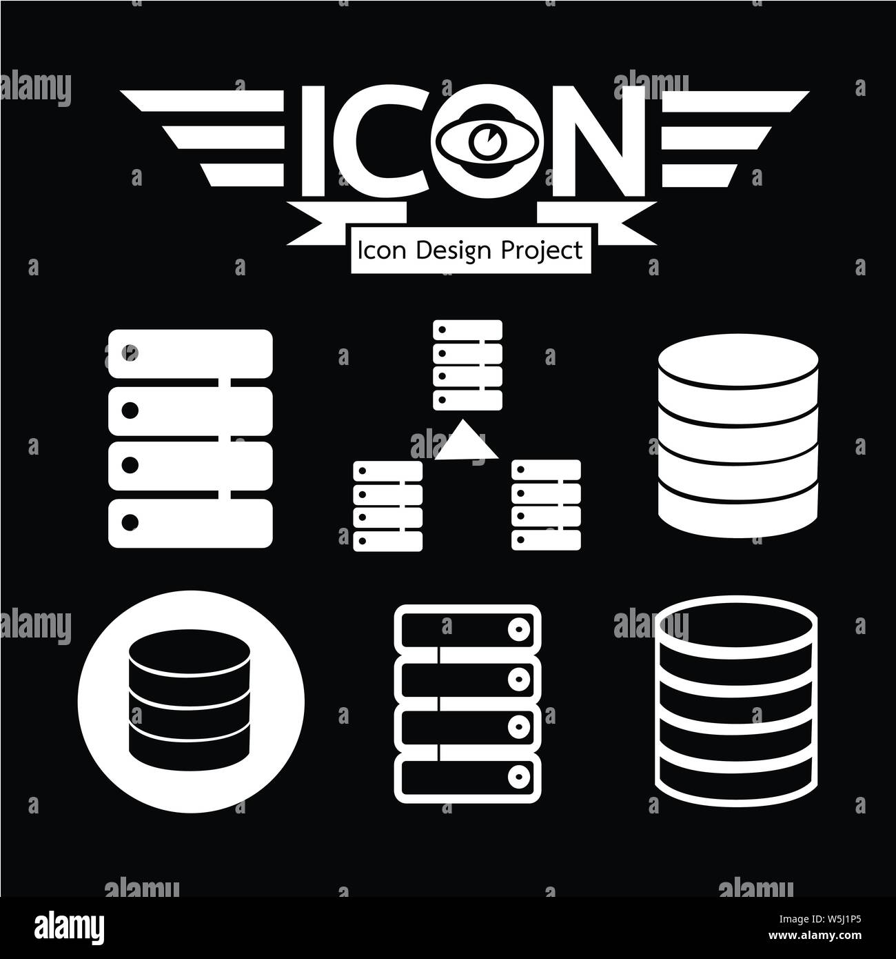 Data Storage icon Stock Vector Image & Art - Alamy