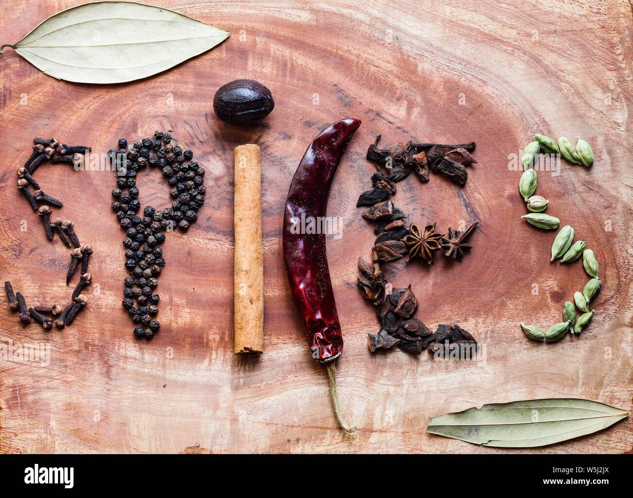 Spices alphabet hi-res stock photography and images - Alamy