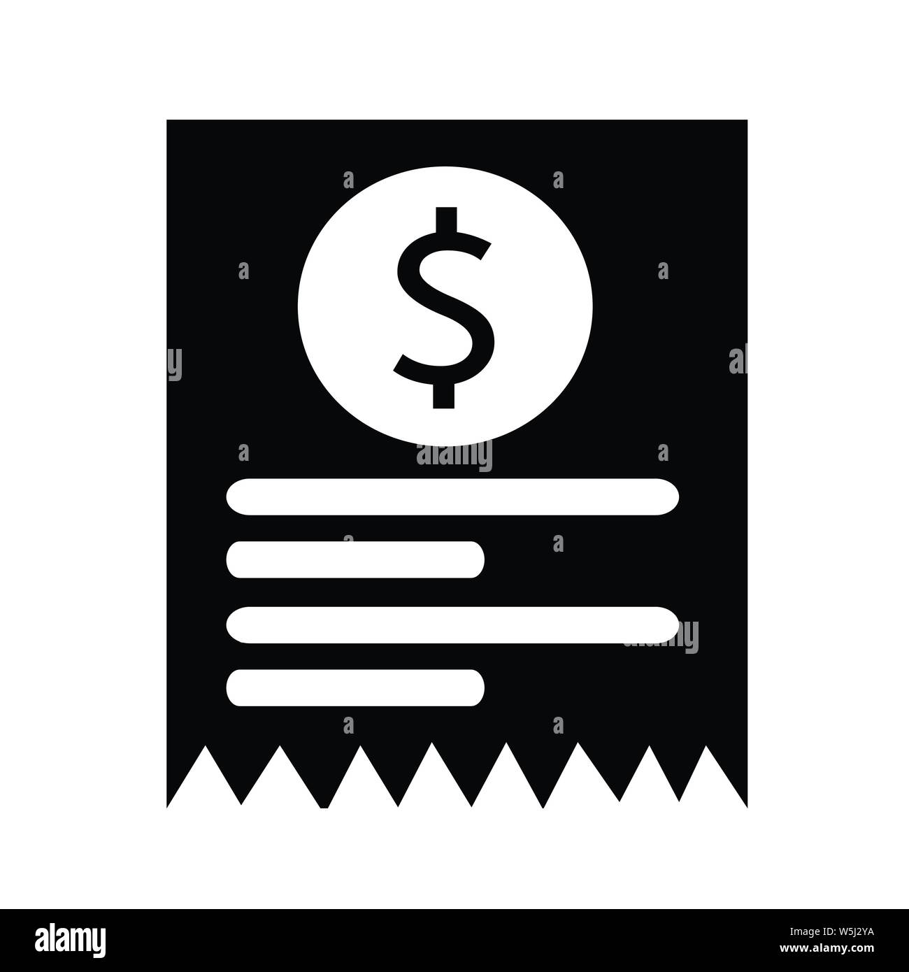 Invoice bill icon Stock Vector Image & Art - Alamy