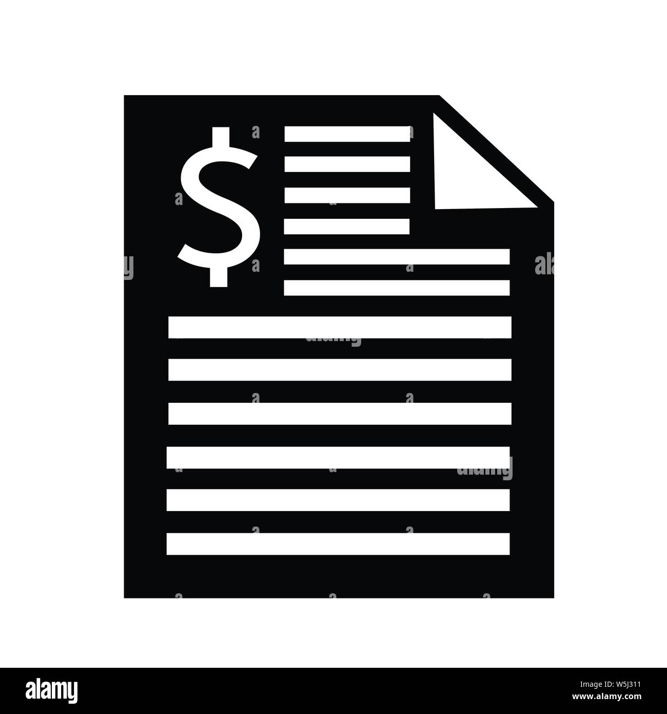 Invoice bill icon Stock Vector Image & Art - Alamy