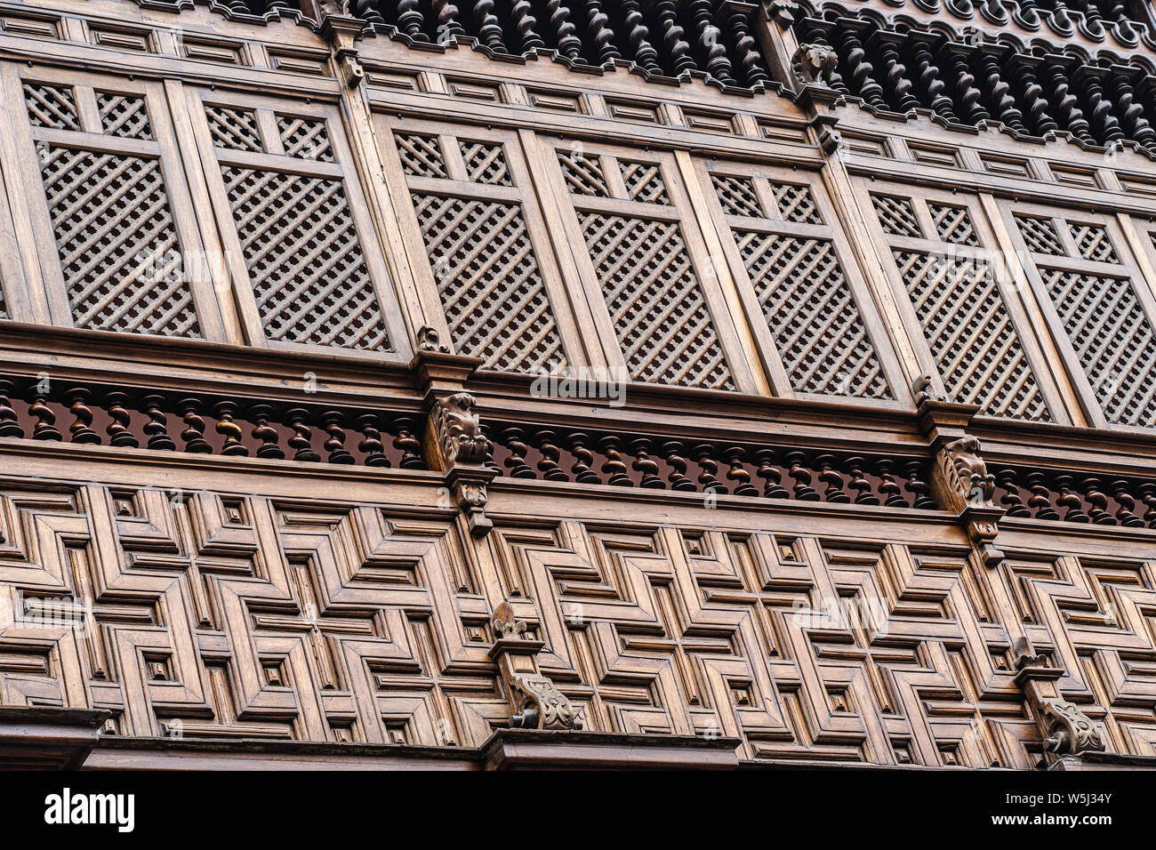 Beautiful balcony in Lima, Peru Stock Photo - Alamy