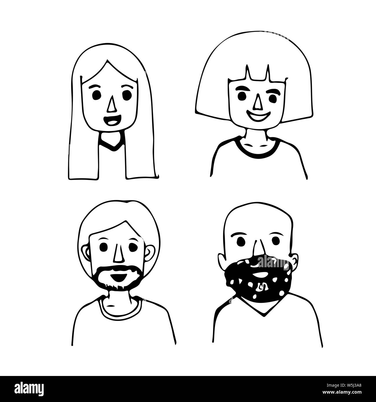 People face cartoon icon Stock Vector Image & Art - Alamy