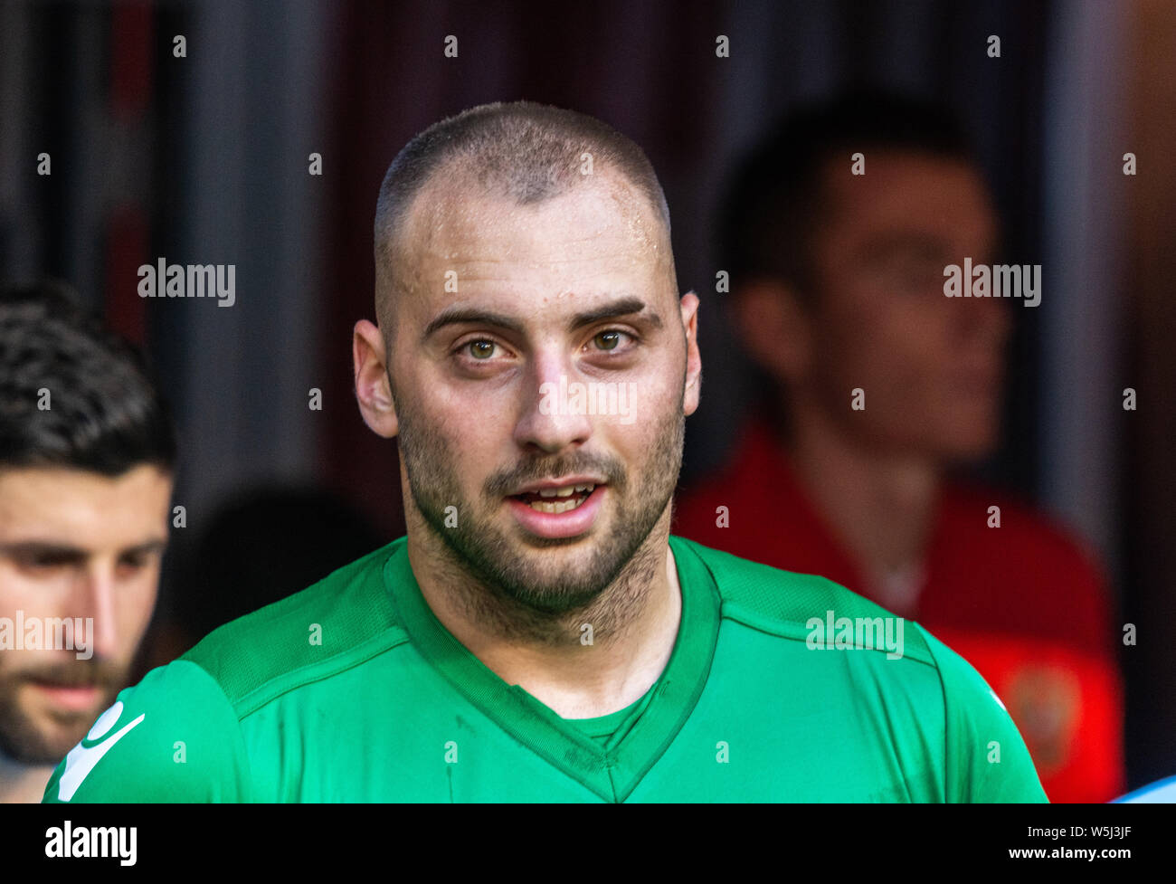 Saransk, Russia - June 8, 2019. San Marino national football team ...