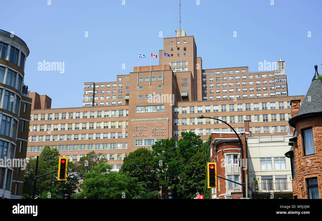 Montreal hospital in Montreal, Quebec, Canada, old Montreal, see ...