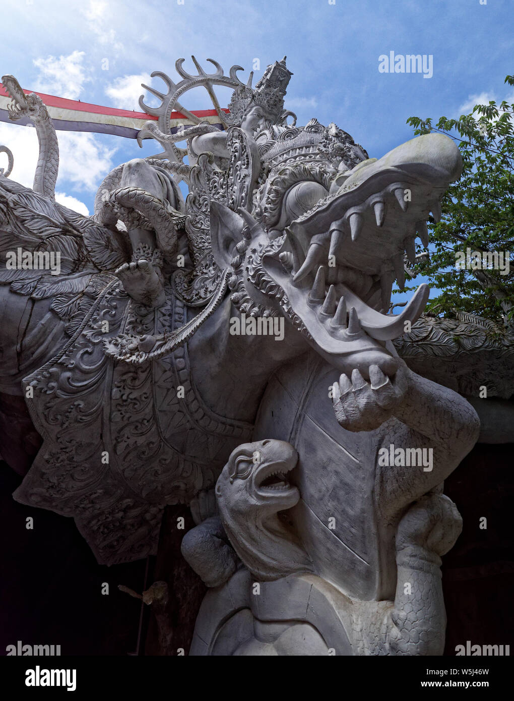 Marble and stone demonic carvings on sale at a factory close to Ubud ...
