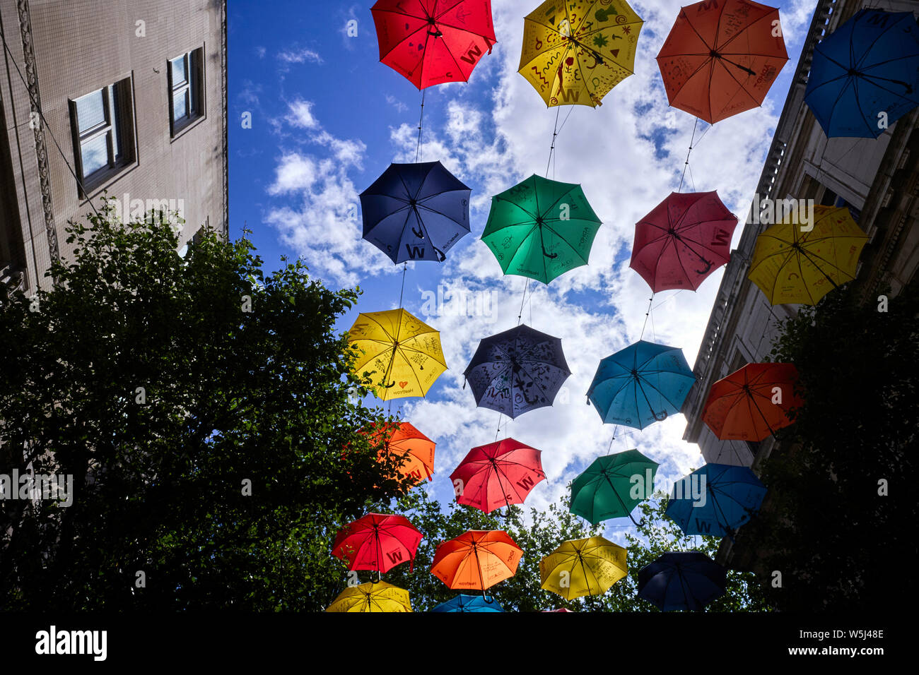 Umbrella project in Church Alley, Liverpool to raise awareness of ADHD ...