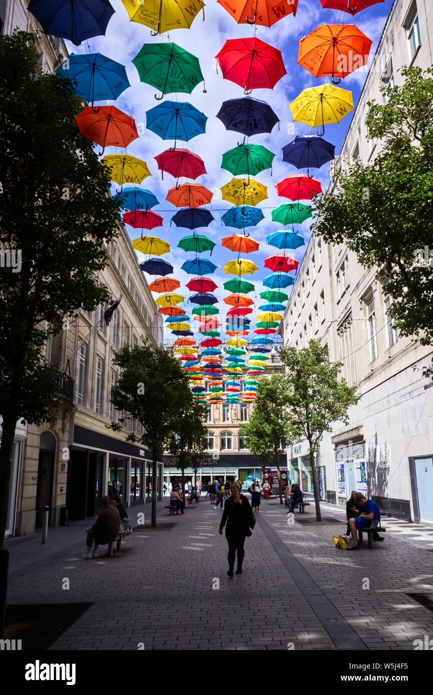 Umbrella project in Church Alley, Liverpool to raise awareness of ADHD ...