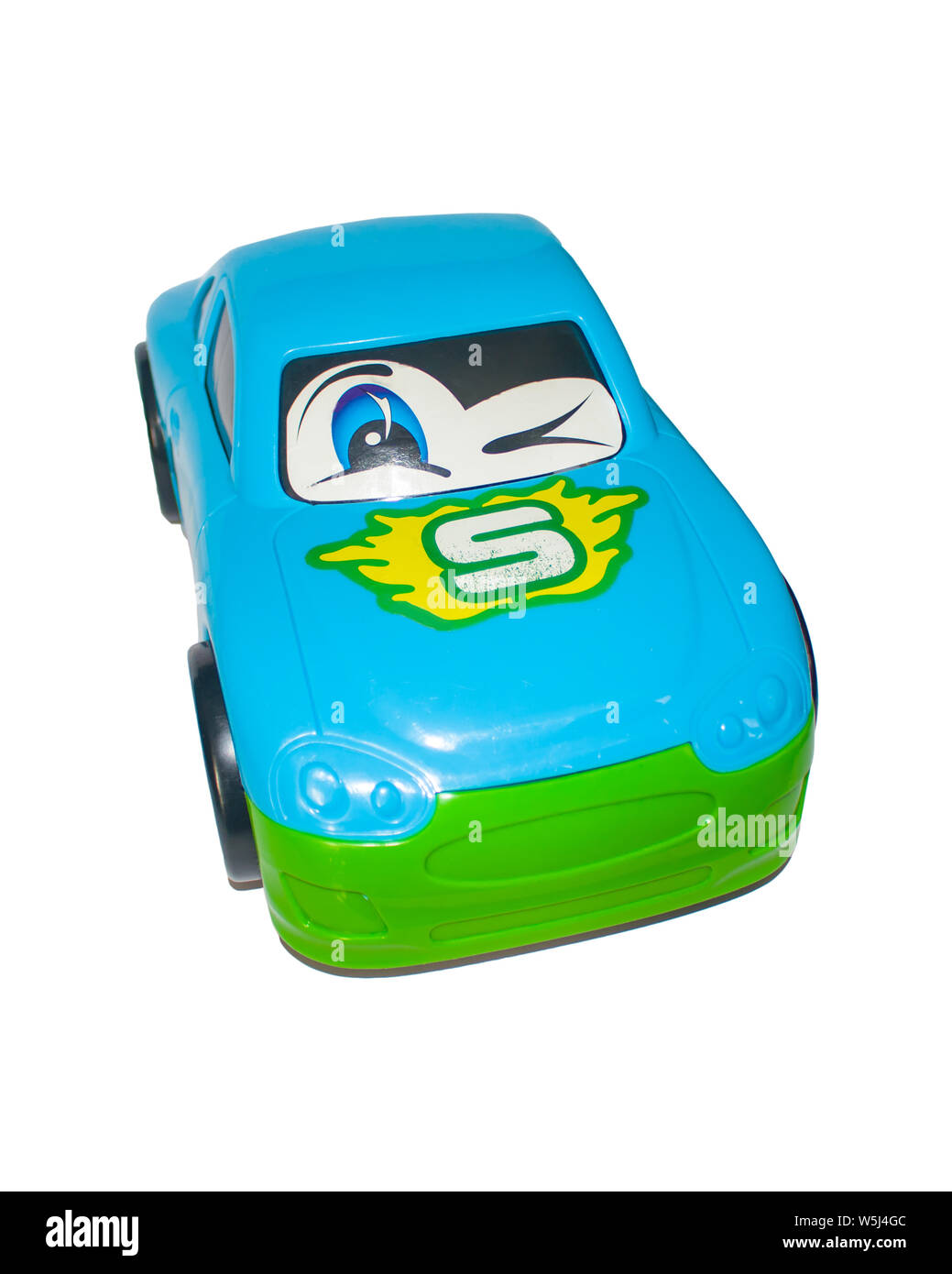 Color toy car. Isolated on white background Stock Photo - Alamy