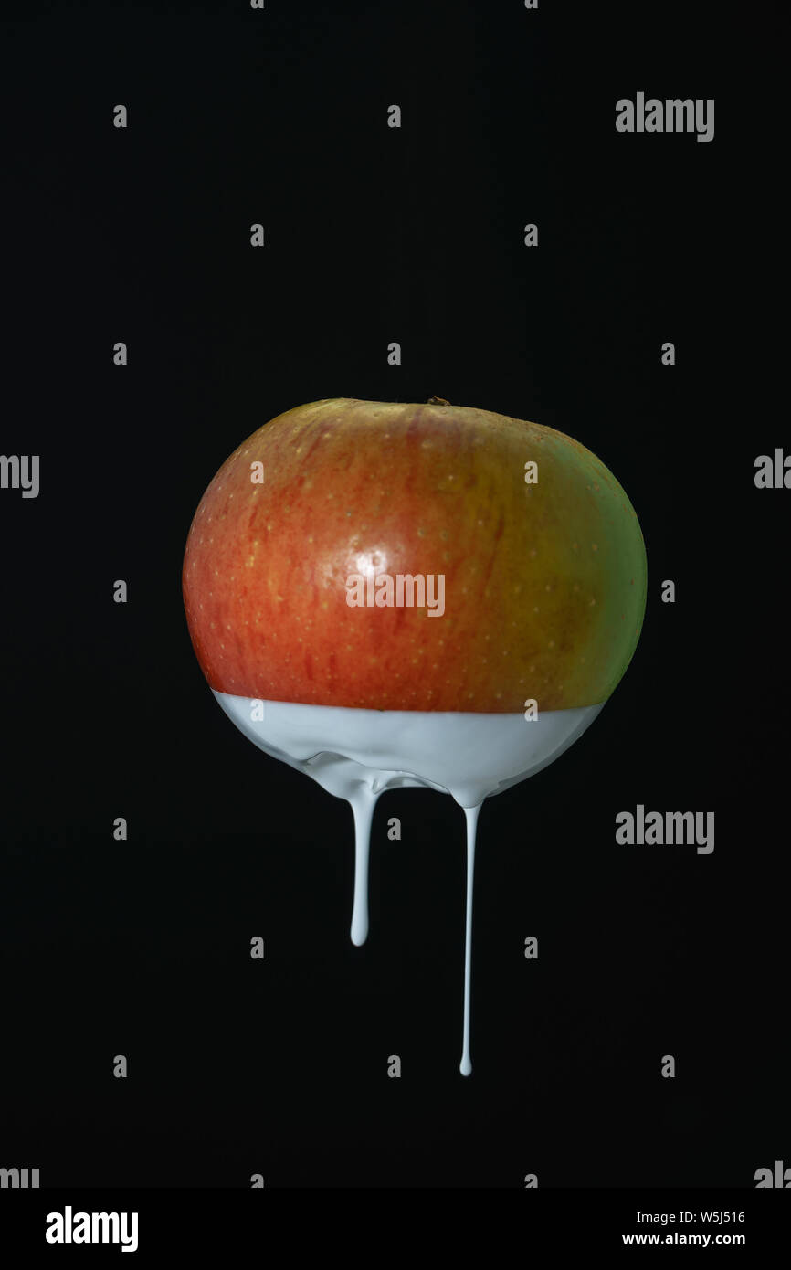 Paint Dripping Down Apple Sign