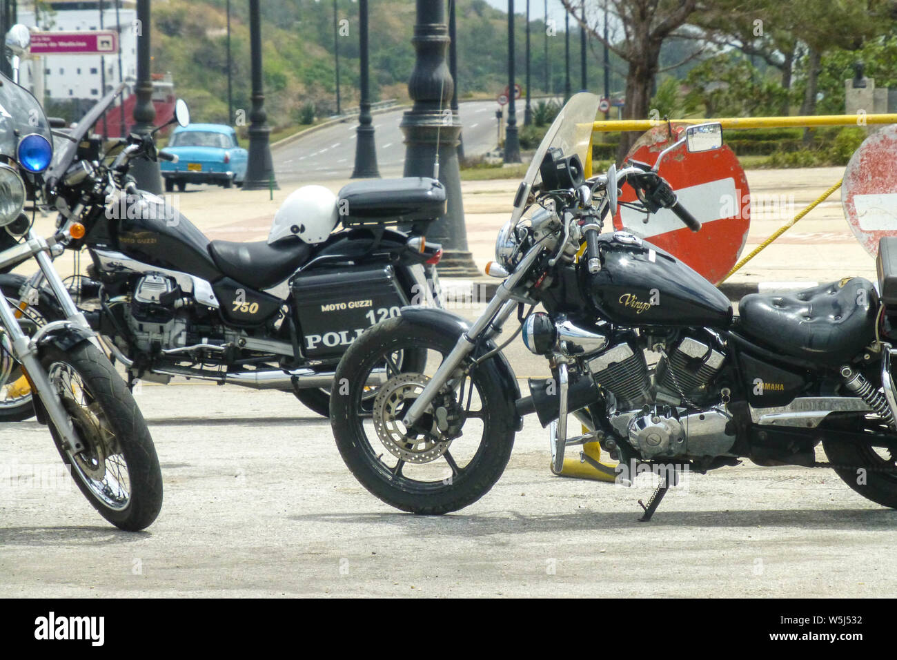 Cuban police motorbike hi-res stock photography and images - Alamy