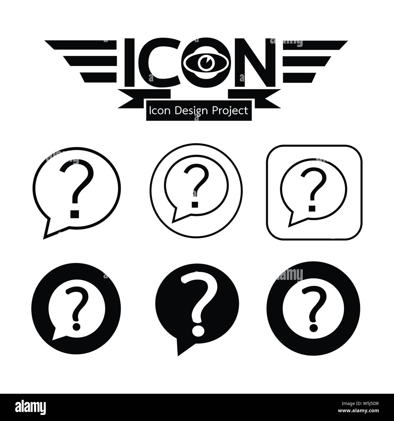 Question Mark Icon Stock Vector Image & Art - Alamy