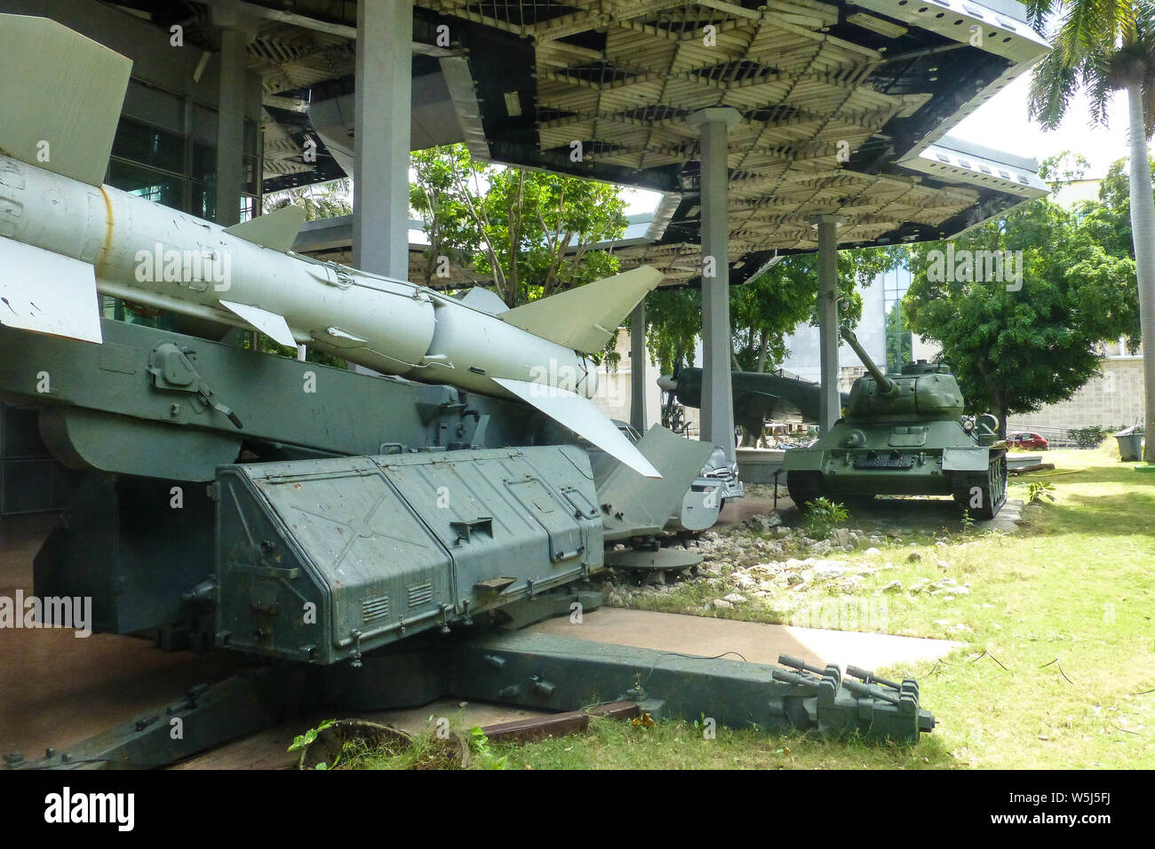Revolution and missile used in the revolution Castro Museum metal armed ...