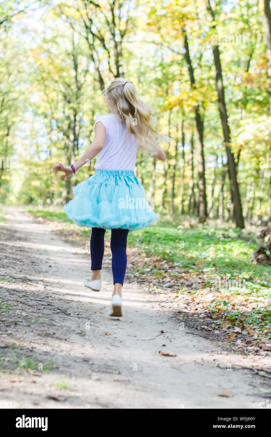 Scared Little Girl Running