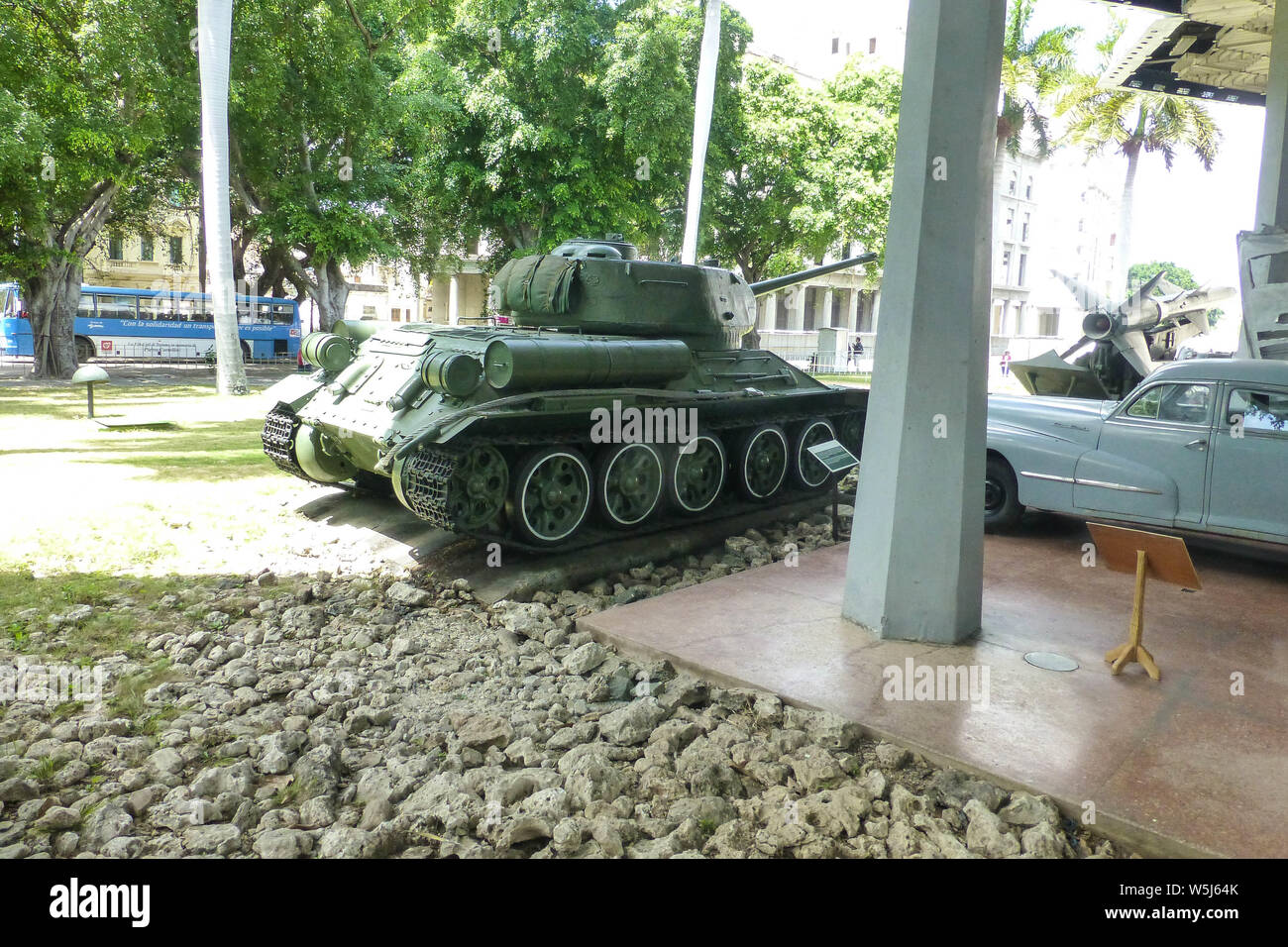Tank used in the Revolution Havana Cuba Stock Photo - Alamy