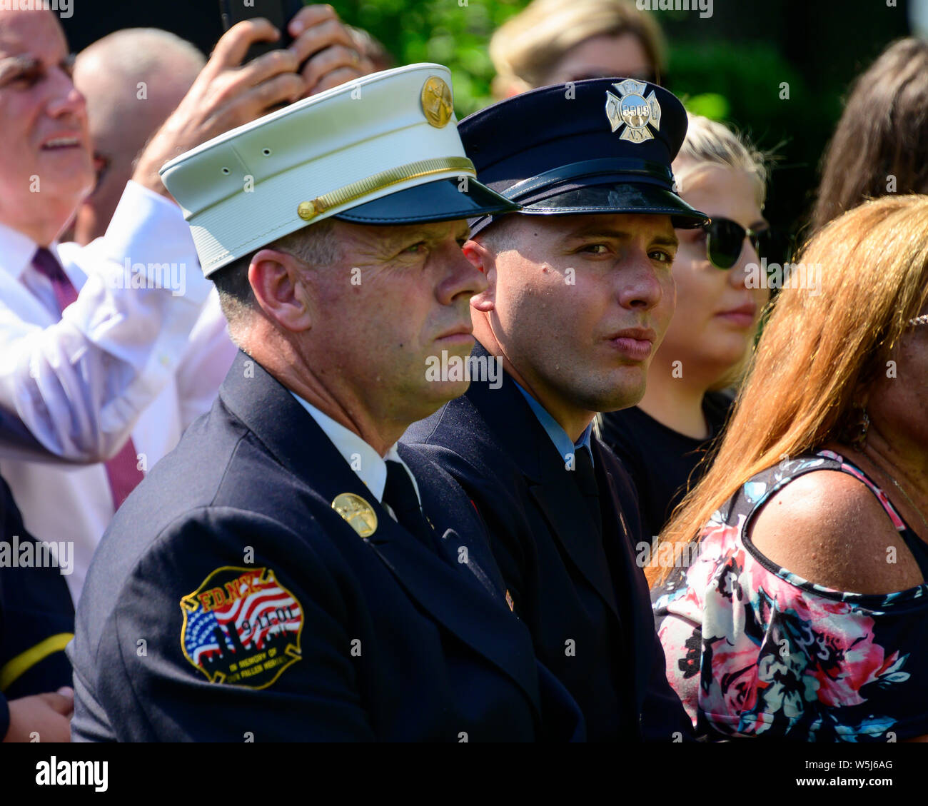 Former fire chief of the Midtown Manhattan firehouse Chief John Joyce ...