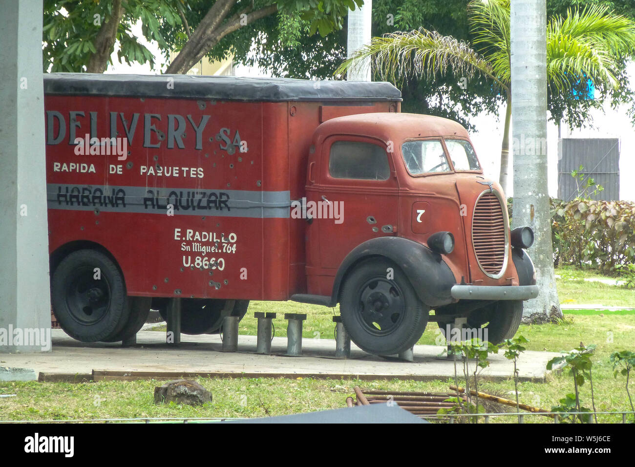 Revolutionary Van used in the museum in Havana Cuba Cuban people bullet ...