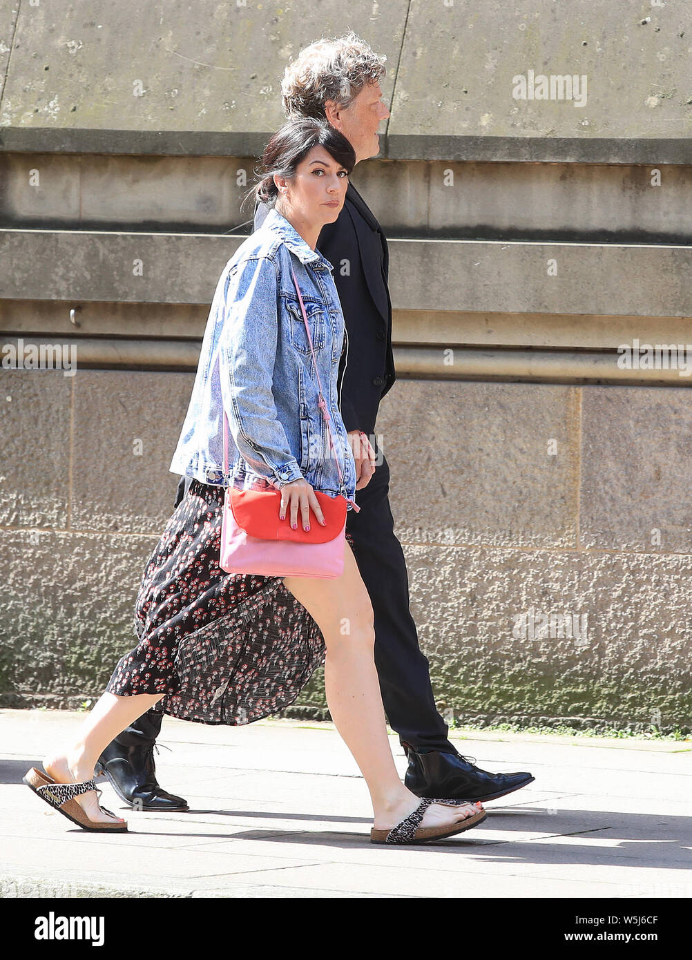 Emmerdale actor Mark Jordon and his partner Laura Norton arrive at ...