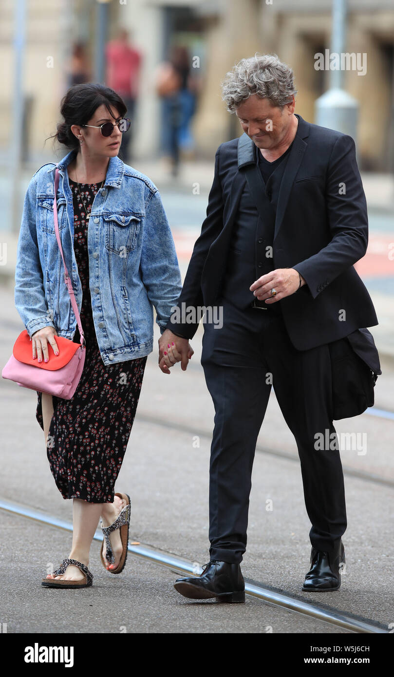 Emmerdale actor mark jordon outside manchester minshull street crown ...