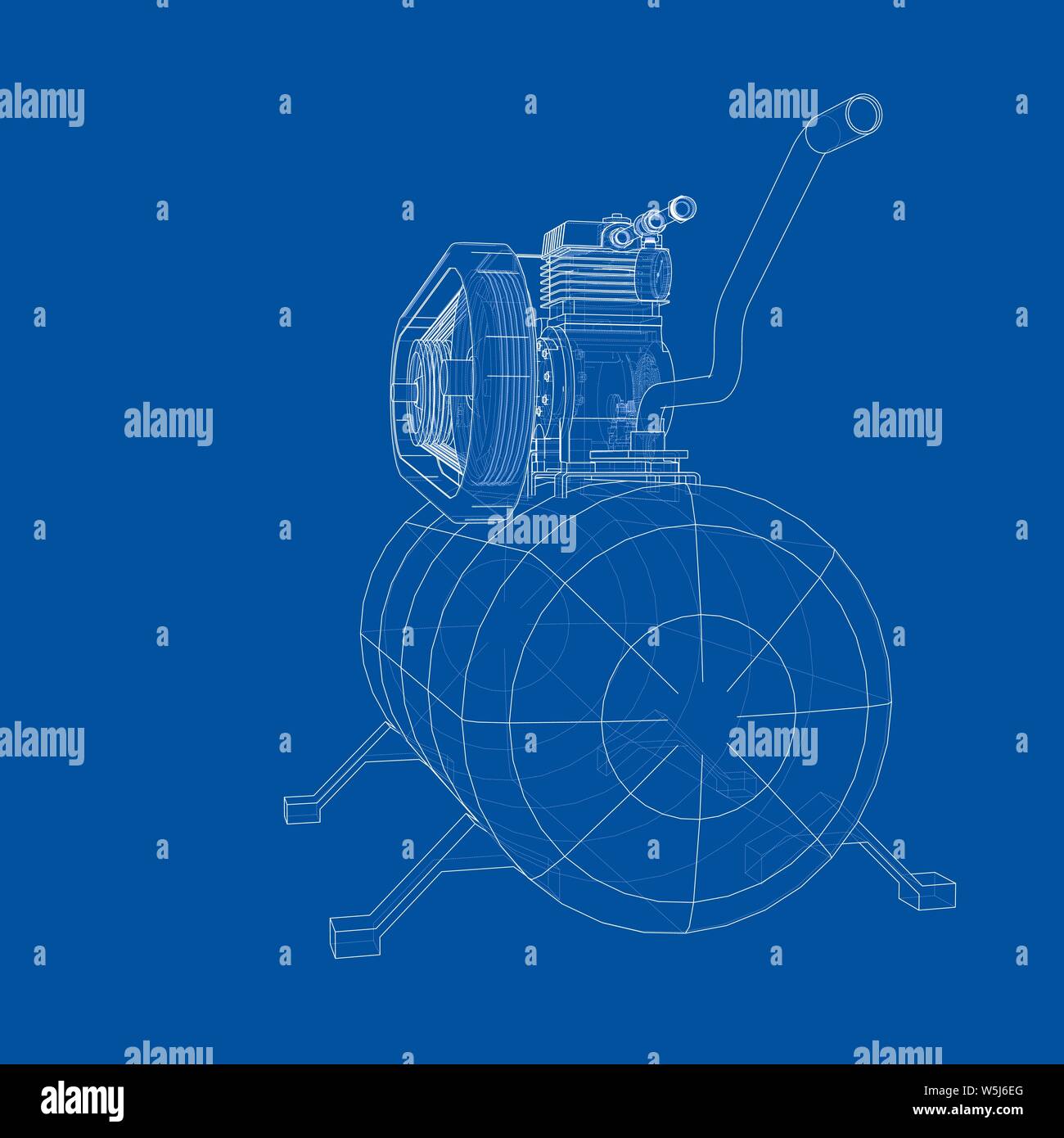 Compressed air lines Stock Vector Images - Alamy