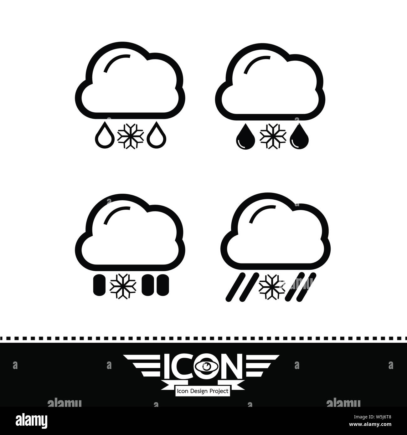 Weather snow rain sun Black and White Stock Photos & Images - Alamy