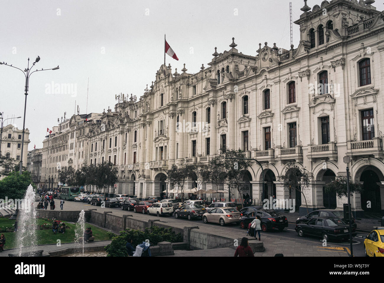 Colonial Building in Lima, Peru Stock Photo - Alamy