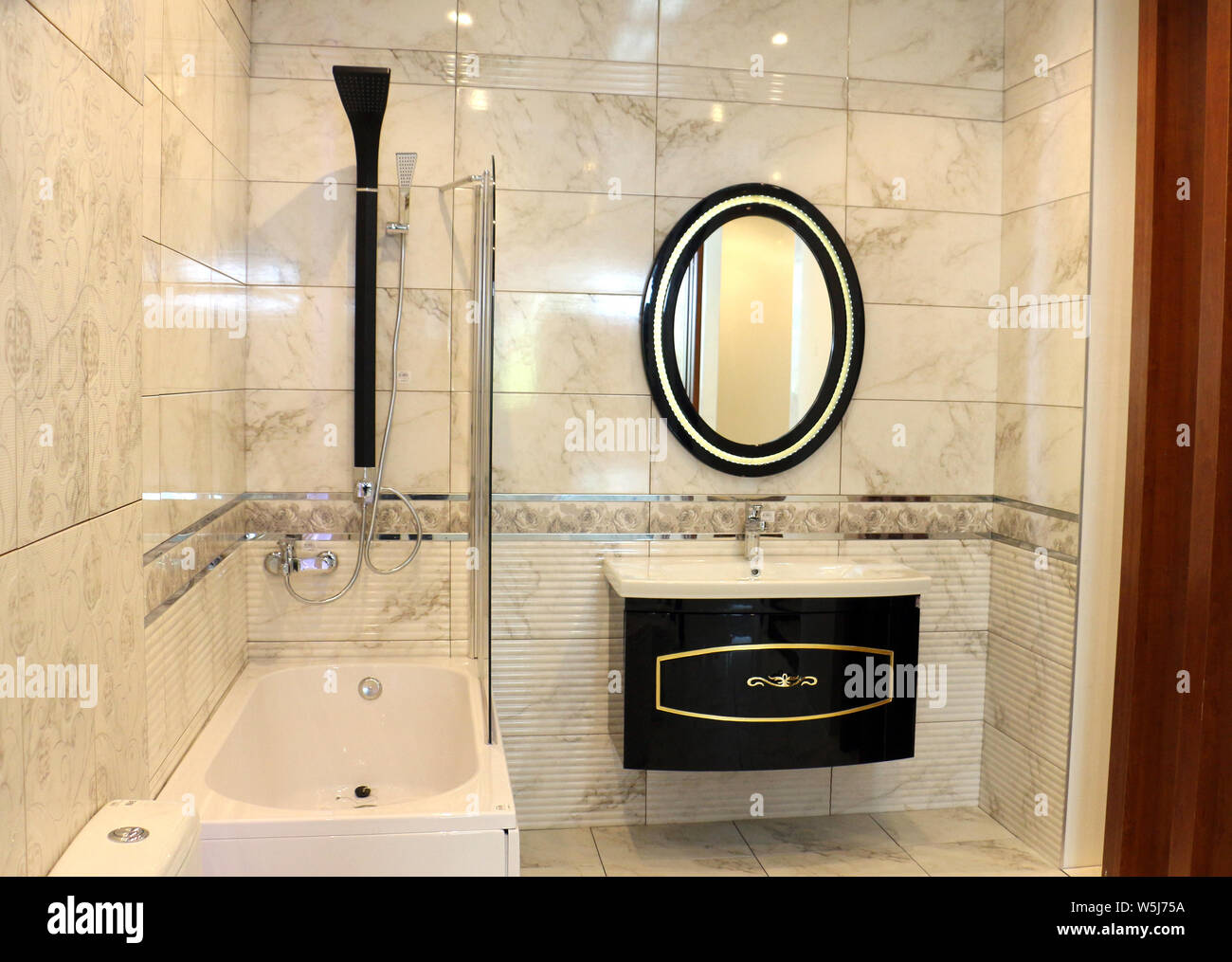 picture of a Home Bathroom interior Stock Photo - Alamy