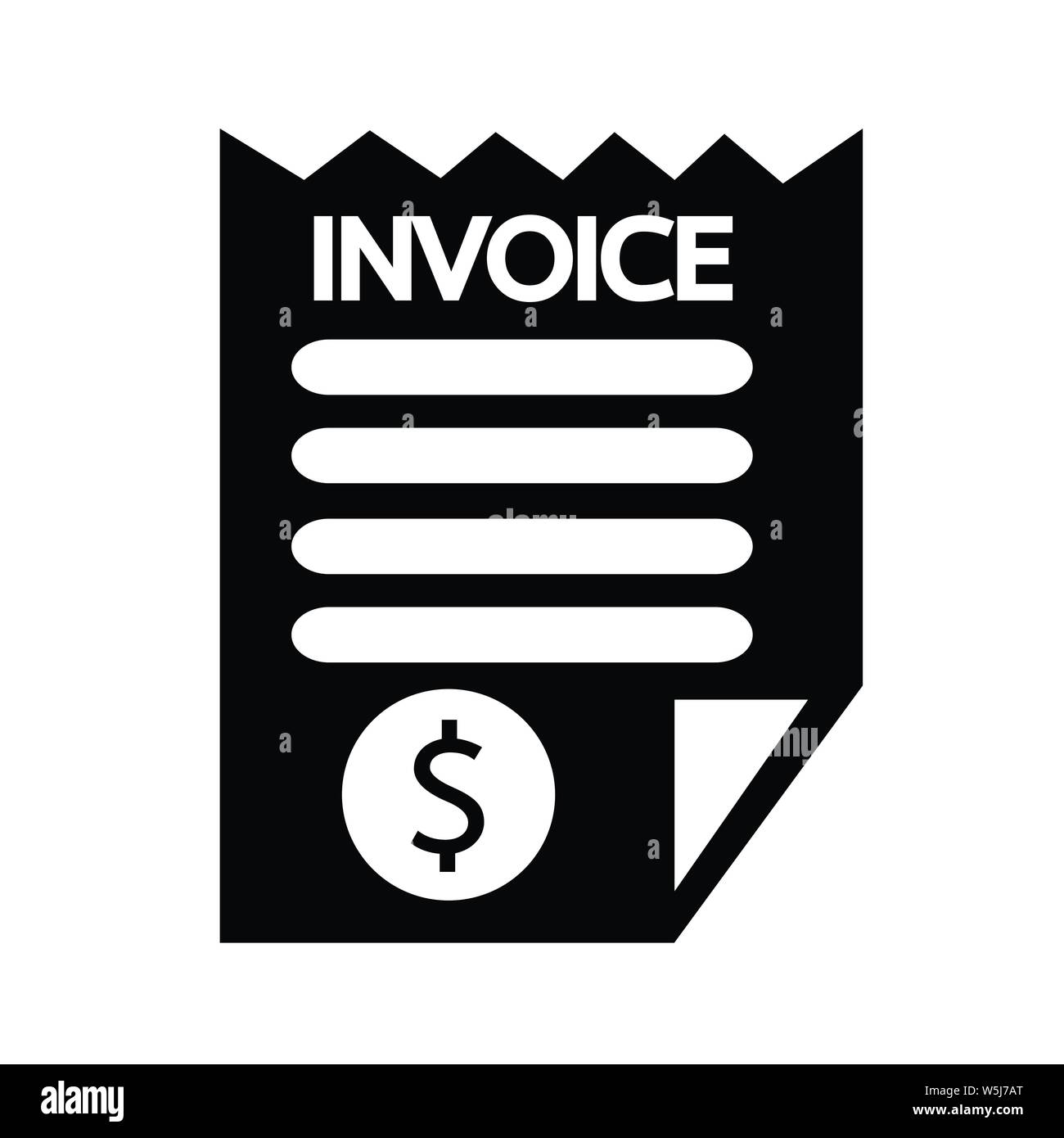 Invoice bill icon Stock Vector Image & Art - Alamy