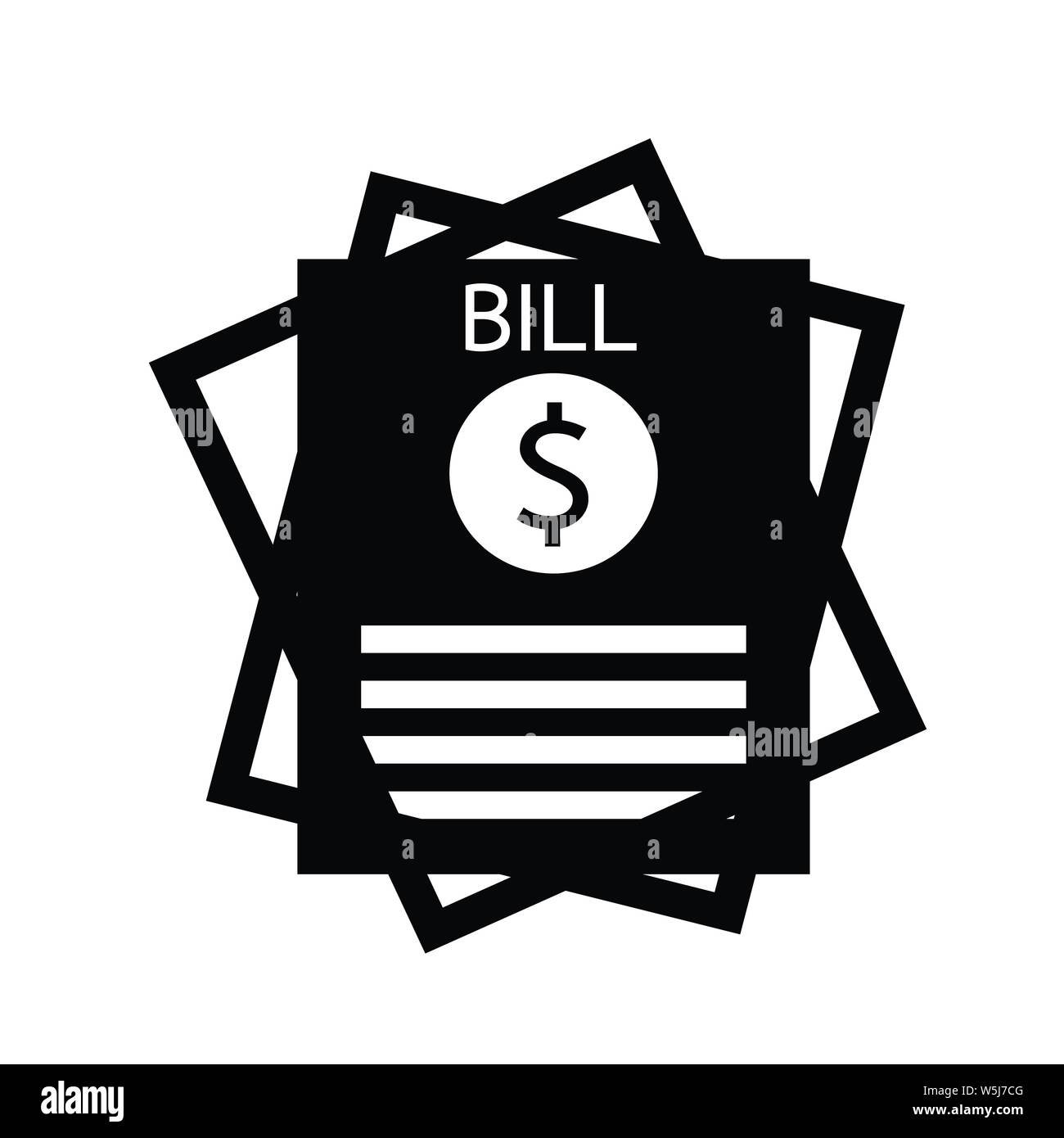 Invoice bill icon Stock Vector Image & Art - Alamy