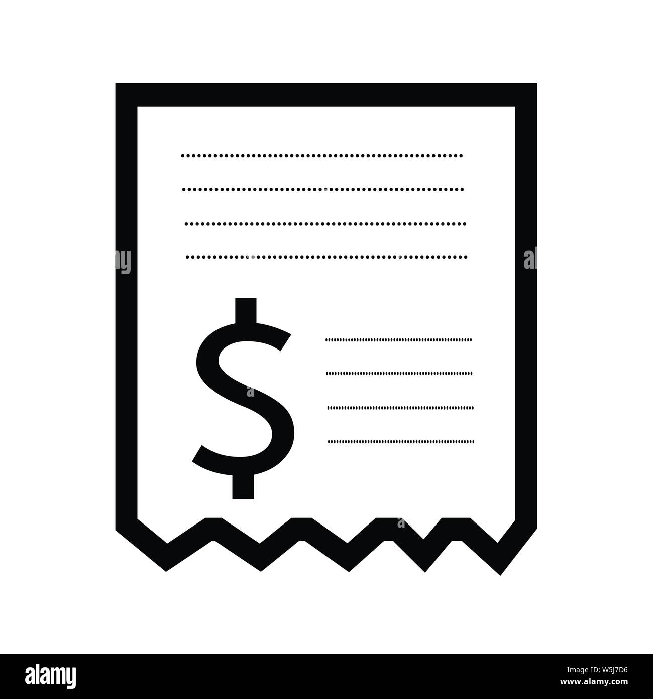 Invoice bill icon Stock Vector Image & Art - Alamy