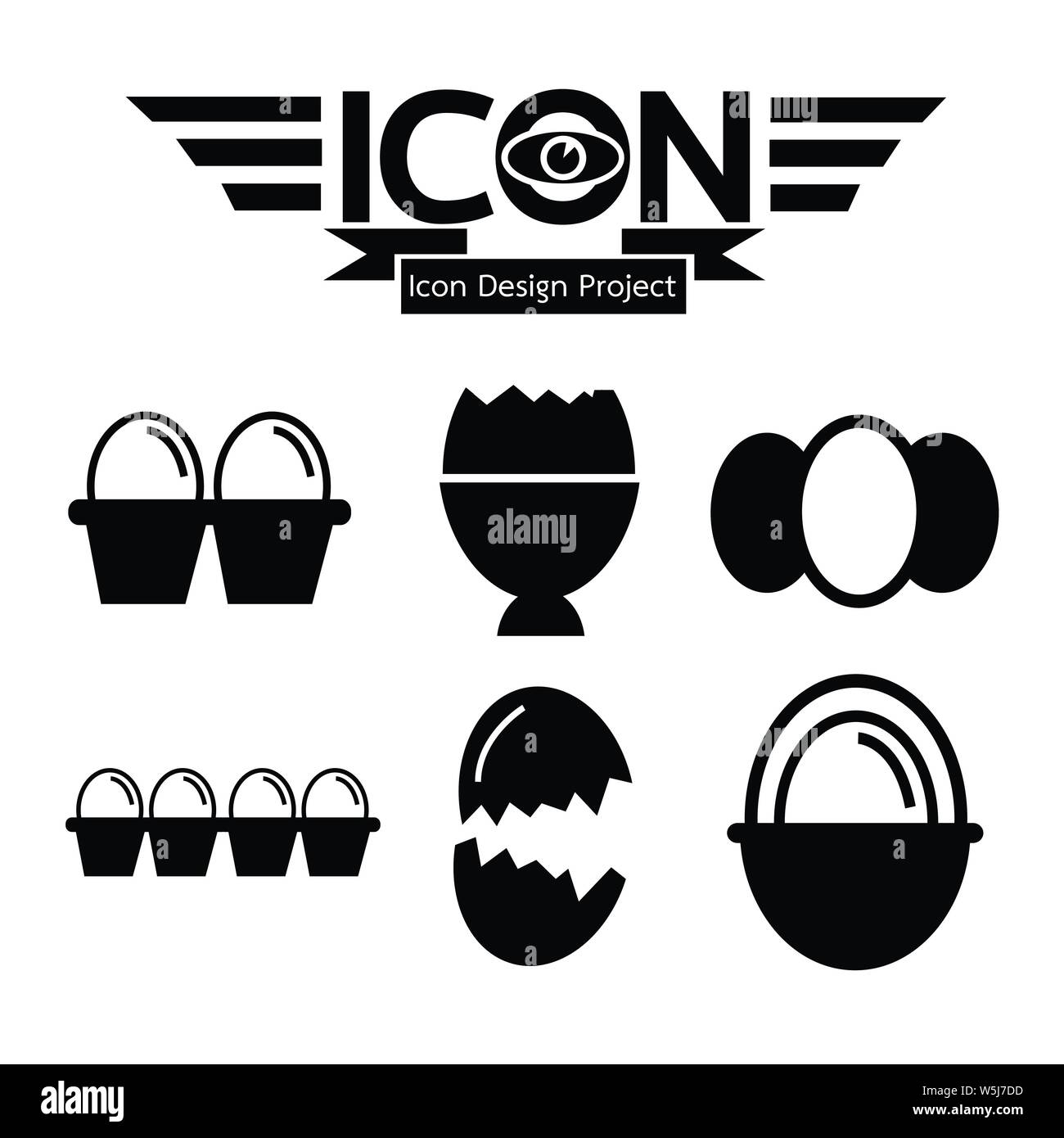 Packed egg Stock Vector Images - Alamy