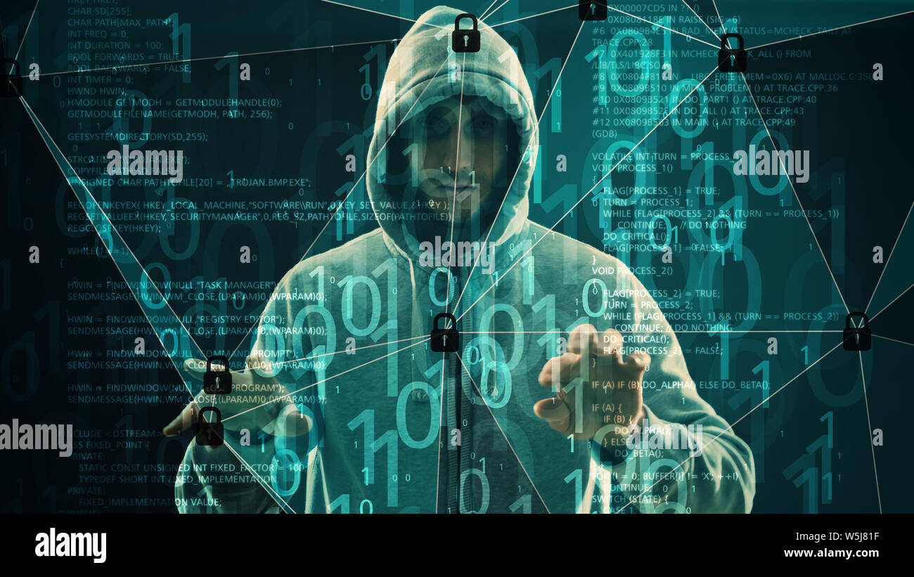 Computer hack wires hi-res stock photography and images - Alamy