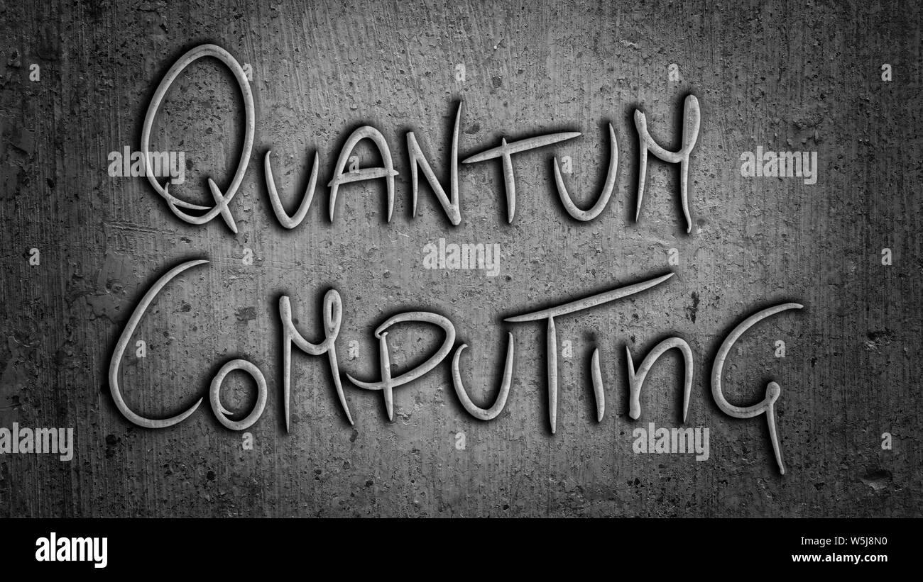 Quantum computing background Black and White Stock Photos & Images - Alamy