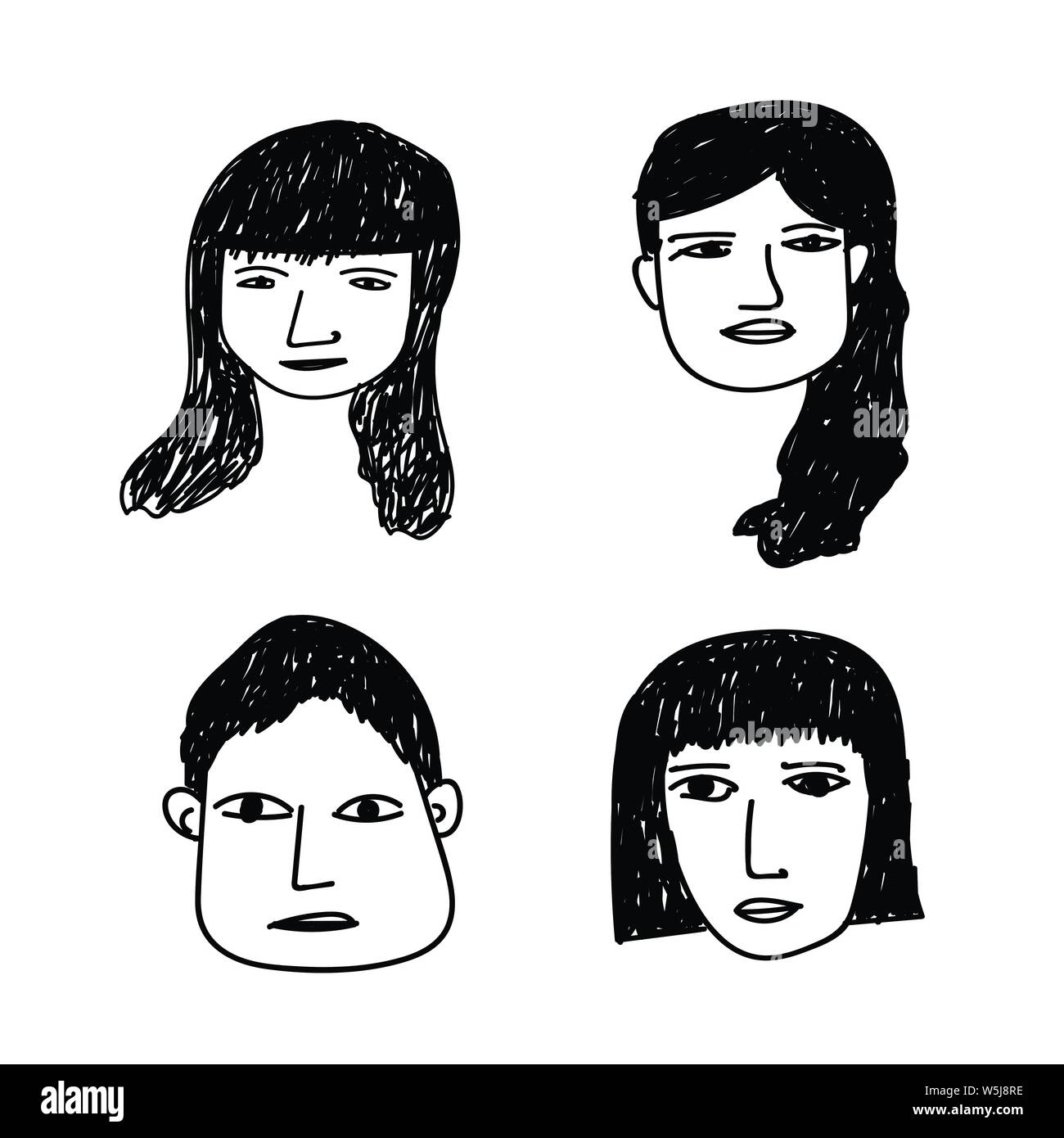 Hand drawn people Stock Vector Image & Art - Alamy