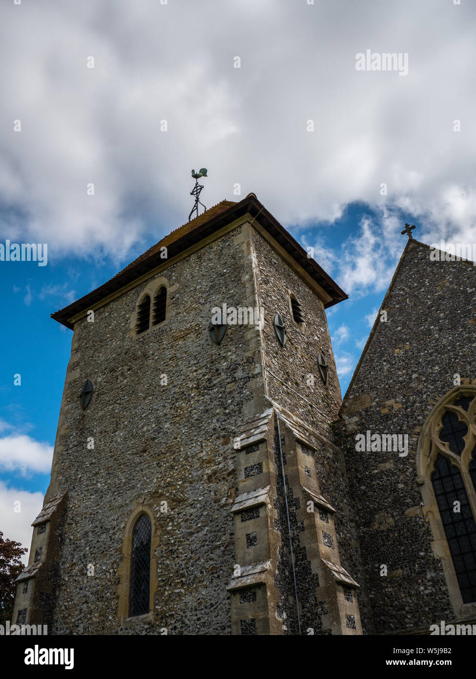 St Mary's Church, Aldworth, Chiltern Hills AONB, Berkshire, England, UK ...