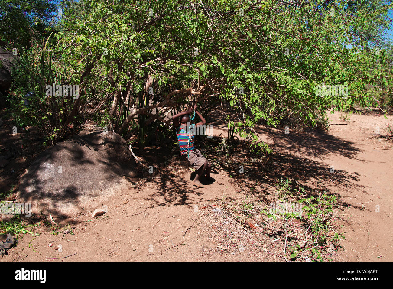the life of the Bushmen, Africa Stock Photo - Alamy