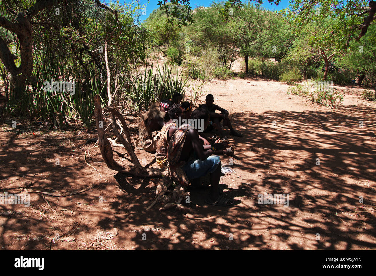 the life of the Bushmen, Africa Stock Photo - Alamy