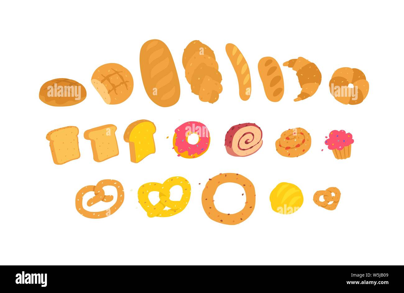 Delivery of baked goods Stock Vector Images - Alamy
